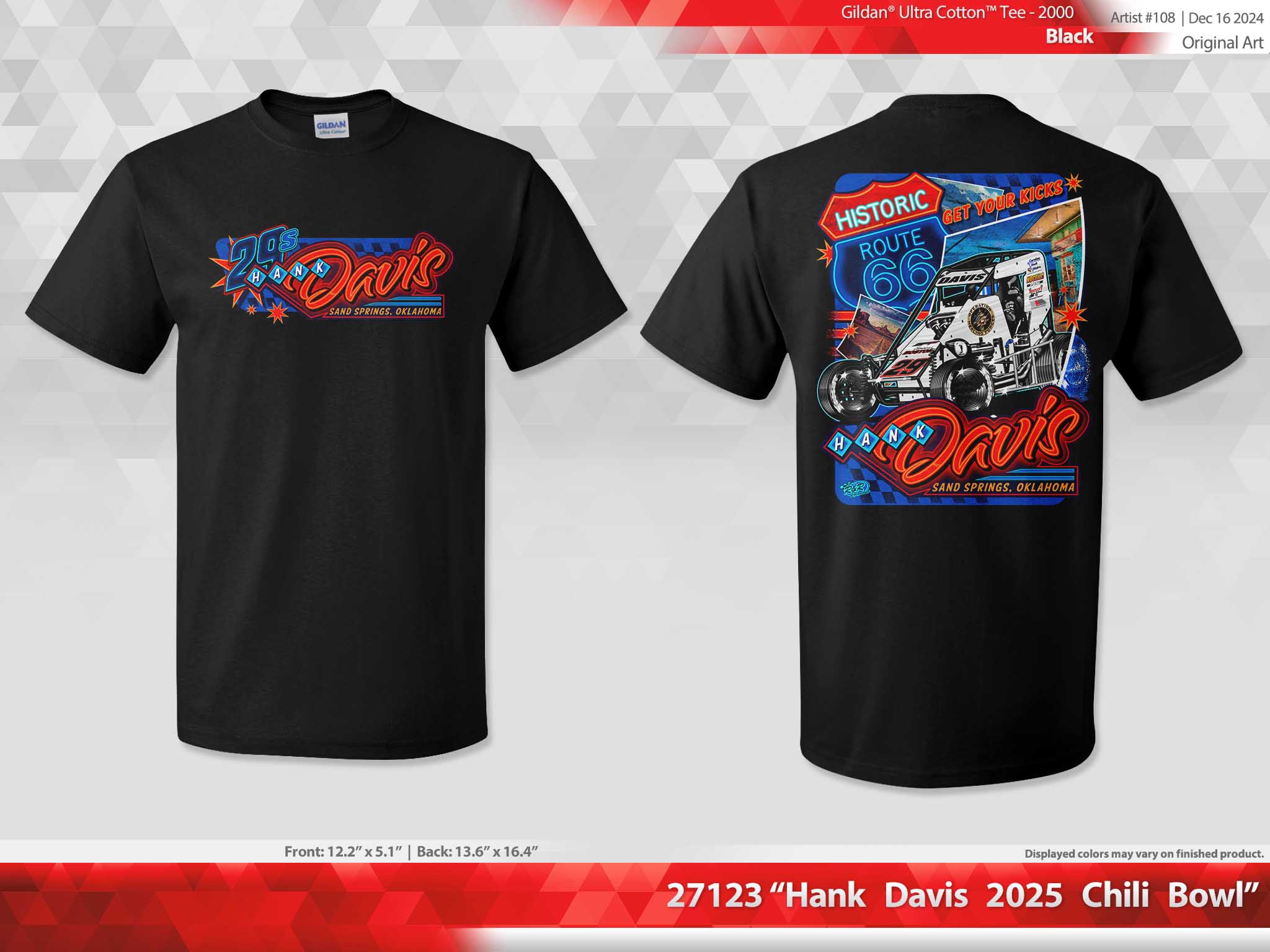 2025 Chili Bowl T-Shirt | Hank Davis Racing